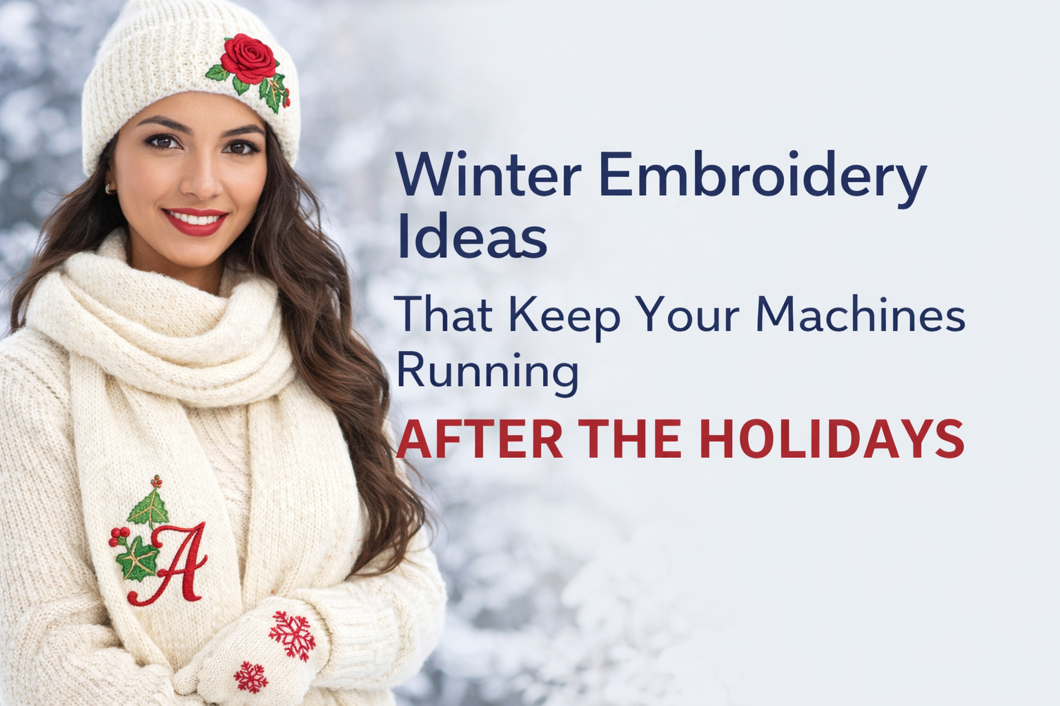 Winter Embroidery Ideas That Keep Your Machines Running After the Holi ...