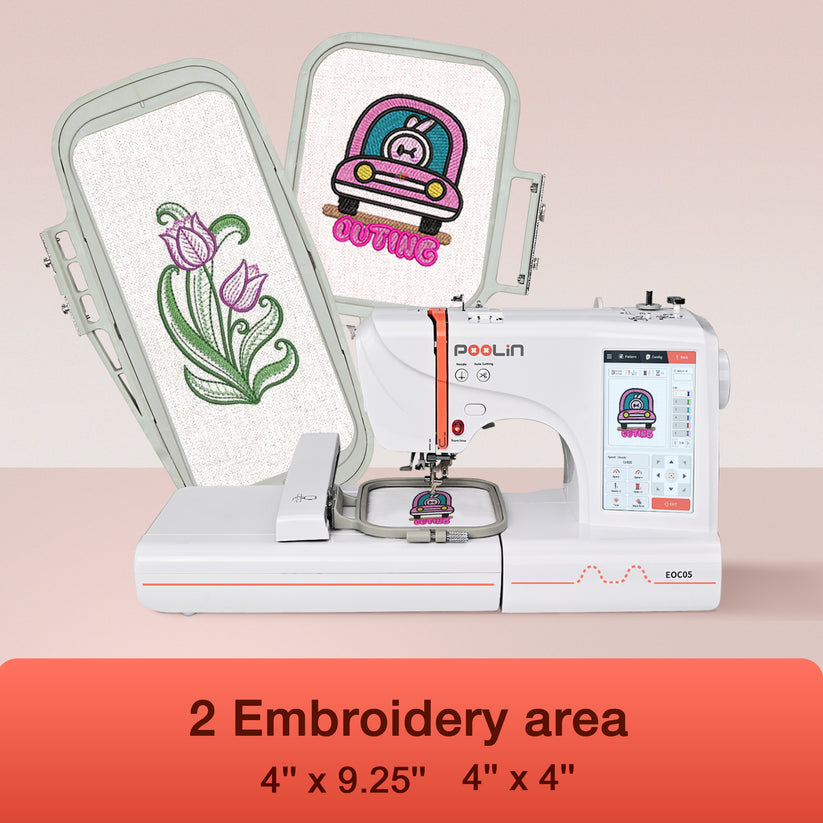 Poolin EOC05 Computerized Embroidery Machine – Perfect for Beginners ...