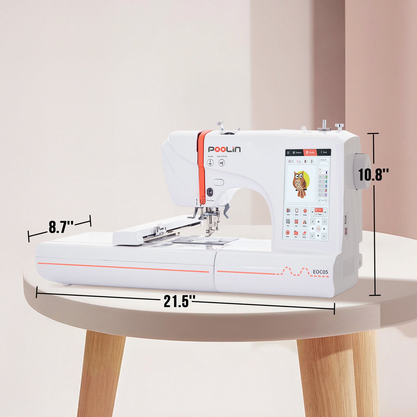 Poolin EOC05 Computerized Embroidery Machine – Perfect for Beginners ...